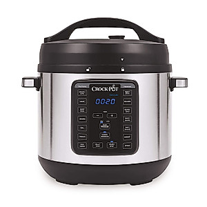 Crock-Pot 8-Quart Multi-Use XL Express Crock Programmable Slow Cooker and Pressure Cooker with Manual Pressure, Boil & Simmer, Stainless Steel