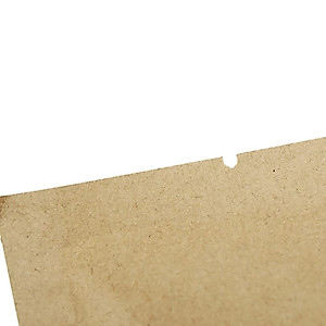 Muka 100 PCS Reusable Kraft Flat Bags for Chocolate Bar, Foil Lined Zip Pouch-7.75 x 11.75 inch/16 oz