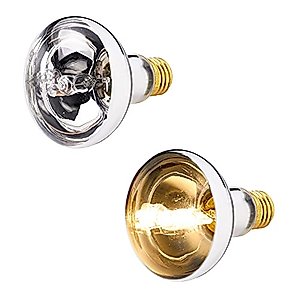 Reptile Heat Lamp Power Sun Light 75W Full Spectrum UVA UVB Bulb Reptile Basking Light Daylight Bulb Pet Light for Bearded Dragon Lizard Tortoise Snake Chameleon,2 Pack