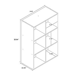Room Essentials 6-Cube Organizer Shelf 11" - White
