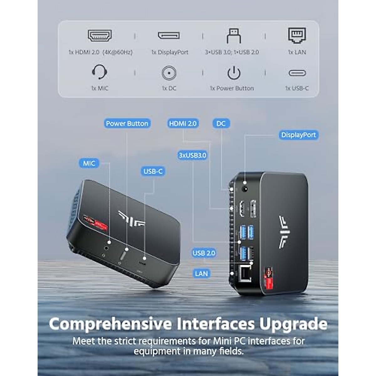 KAMRUI Mini PC Ryzen 7 5700U(8C/16T, up to 4.3GHz), Windows 11 Mini Computer 16GB DDR4 RAM 512GB M.2 2280 NVME SSD Mini PC Gaming, 4K Dual Display Mini Desktop Support WiFi6/BT5.2/Dual Channel