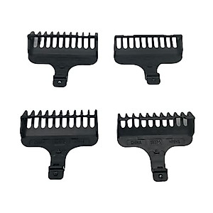 Wall Replacement T Blade Beard Stubble Guard Guide Comb Set 1/16 1/8 3/16 1/4 02144 for Wahl All in One Lithium Ion Trimmer (See Details for Compatible Models)