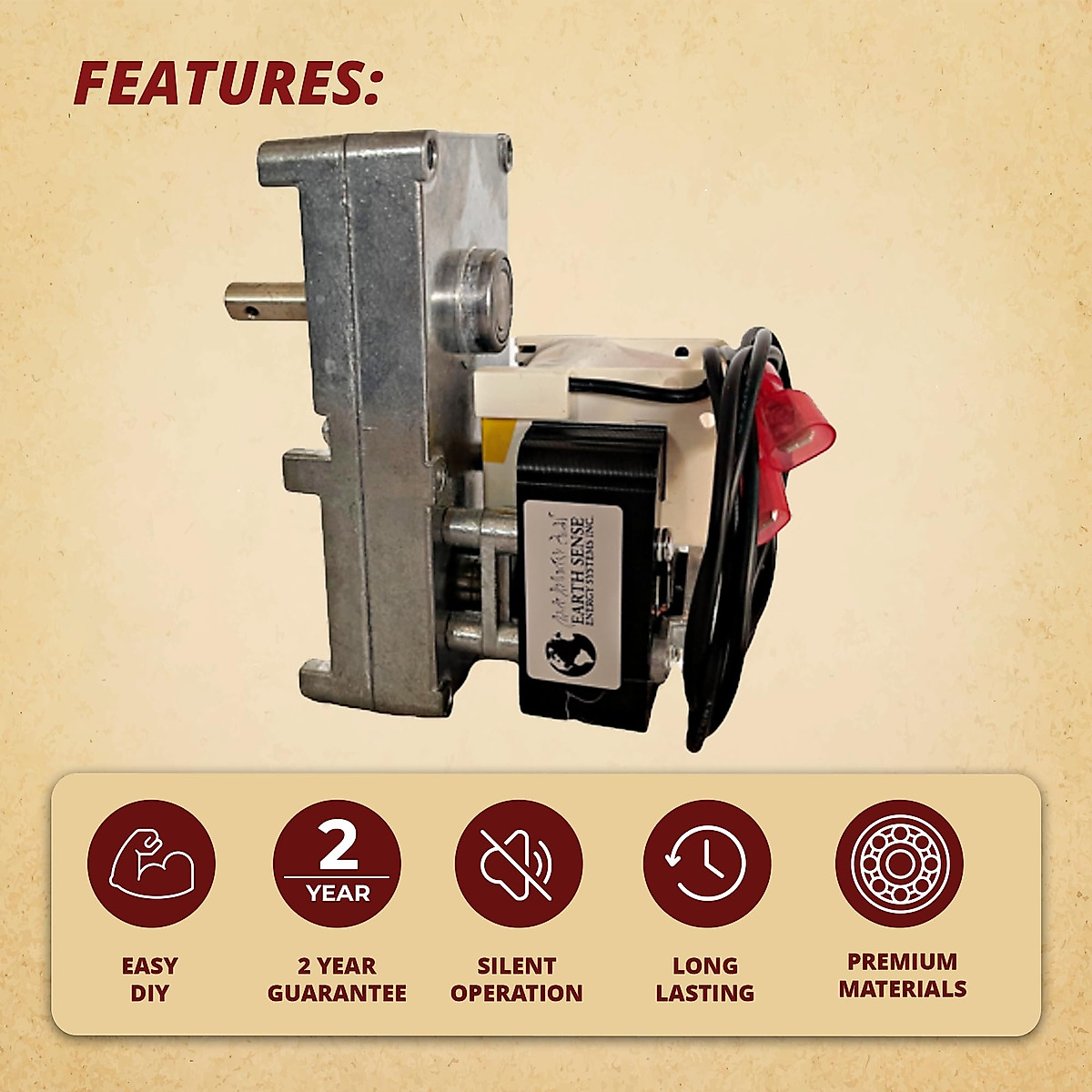 Pellethead 2 Pack for Englander 1RPM Pellet Stove Auger Motor PU-047040 PH-CCW1- Top and Bottom Auger Motor