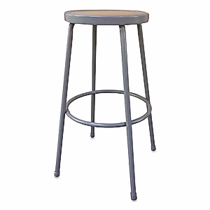 Alera Industrial Metal Shop Stool ALEIS6630G Each