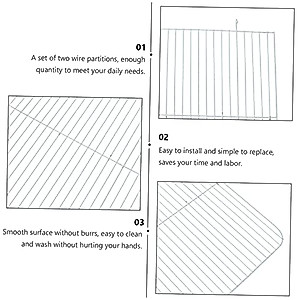 GLSTOY Hamster Cage Breeding Board 2pcs Hamster Cage Divider Hamster Enclosure Rabbit Accessories Chinchilla Cage Accessories Small Animal Crate Small Animal Cage Divider Pet Supplies