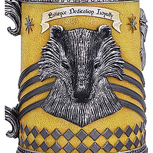 Nemesis Now Harry Potter Hufflepuff Hogwarts House Collectible Tankard, 1 Count (Pack of 1), Yellow Silver