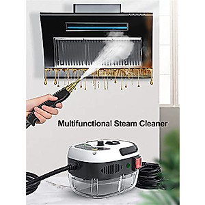 EDYYDS 2500W High Pressure Steam Cleaner, Hand-Held Portable Steam Cleaning Machine Six Gears Adjustable,for Home Use Grout Tile Car Detailing Kitchen Bathroom,with Cleaning kit Tool,Red