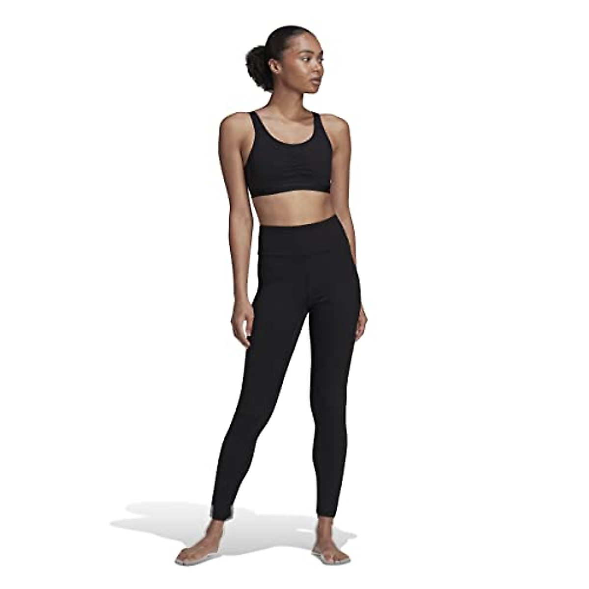 adidas Women's Yoga High Waisted Tights, Black, Large
