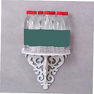 Garneck 2pcs Wall Shelf Perfume Shelf for Wall Shelves Hanging Flower Pot Rack Seasoning Shelf Hanging Shelf Book Shelf Decor Living Room Display Shelf Multifunction PVC Bookshelf