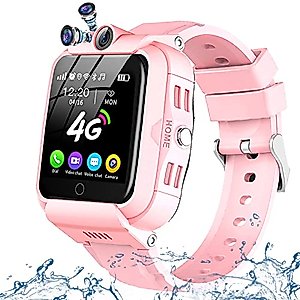 DDIOYIUR Kids Smart Watch, 4G GPS Tracker Child Phone Smartwatch with WiFi, SMS, Call, Voice Video Chat, Bluetooth, Alarm, Pedometer, Wrist Watch Suitable for 4-16 Boys Girls Birthday Gifts.