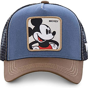 Cartoon Baseball Cap Men Women Hip Hop Dad Mesh Hat Baseball Hat Trucker Cap for Outdoor Sports Hat (Blue)