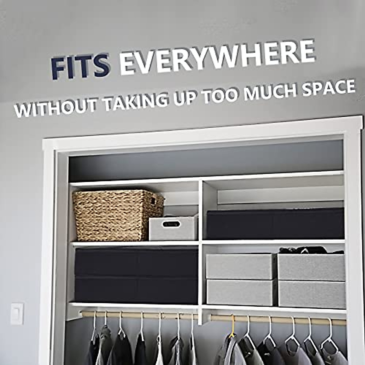 QINSAWAKA Underbed Storage Containers Under Bed Storage Drawer Organizer With Sturdy Structure for Clothes, Blankets, Shoes, Three-side Open Chunky zippers Firm Sides & Bottom 2 Pack, Black