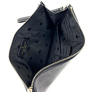 Kate Spade Medium Saffiano Leather Wristlet (Black)