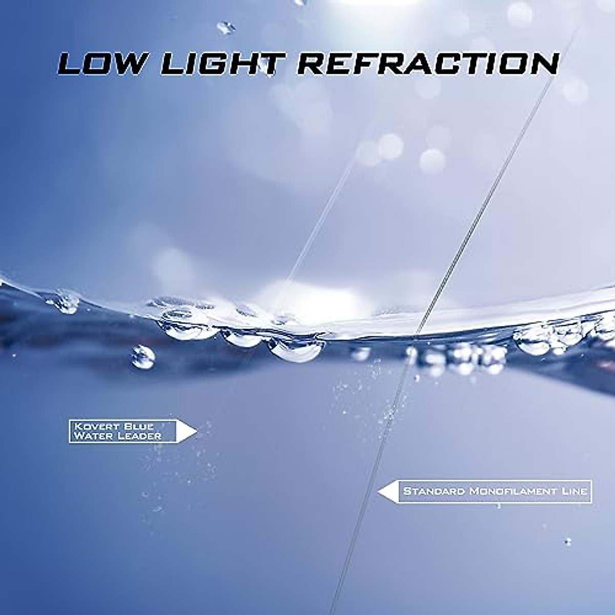 KastKing Kovert Blue Water Fluorocarbon Leader Fishing Line, 25LB, 50Yds