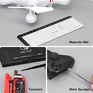 STREBITO Mini Electric Screwdriver Set, 70 in 1 Small Electric Screwdriver Cordless - 64 S2 Preicison Bits, 5 Torque Settings, 4 LED Lights, Mini Power Screwdriver Repair Tool Kit for PC RC Electronic