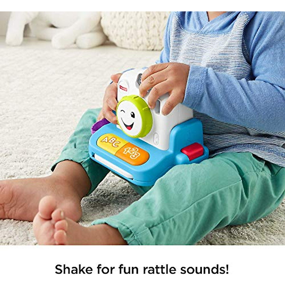 Fisher-Price Laugh & Learn Click & Learn Instant Camera, Early Role Play Toy with Music and Light for Baby and Toddlers 6-36 Months