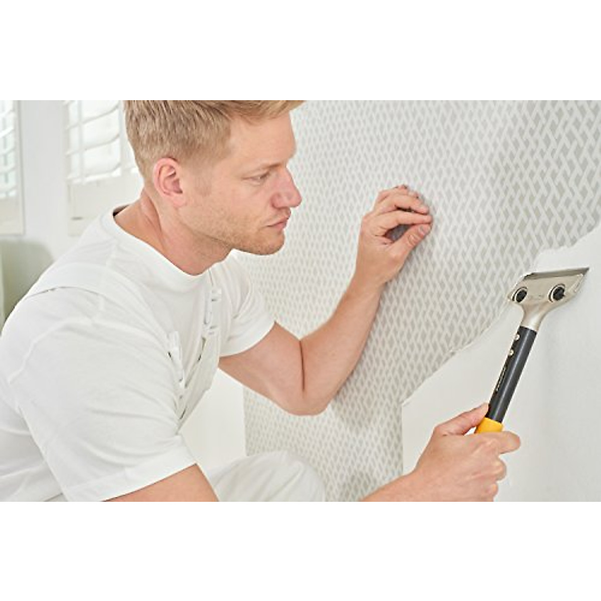 Tajima SCRL300 Scrape-Rite Reversible Blade Scraper, Silver/Black/Yellow, 265 mm