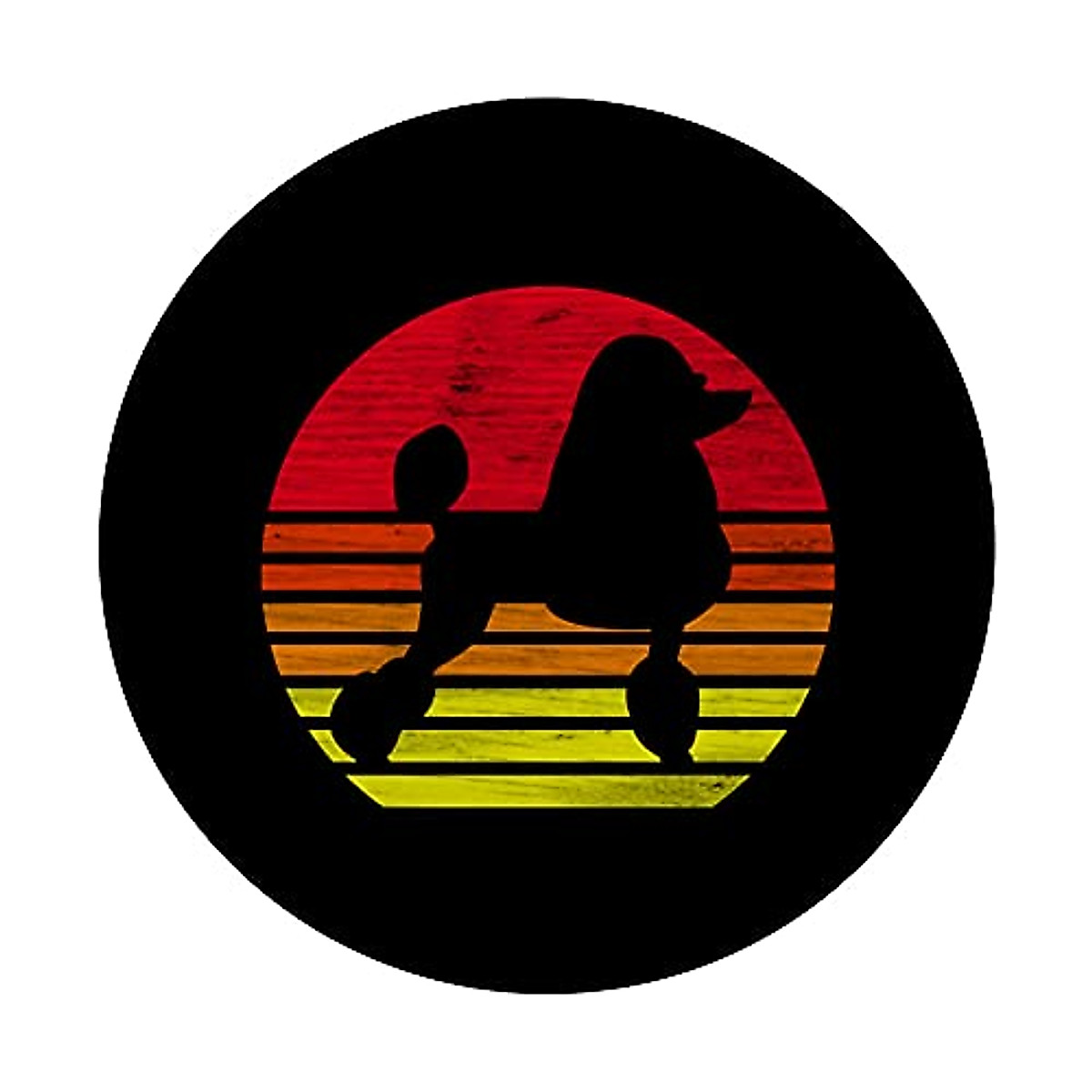 Retro Poodle Silhouette PopSockets Swappable PopGrip