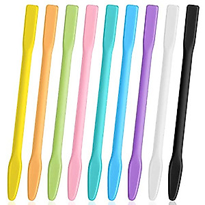 9PCS Colored Silicone Stir Sticks, Gartful Reusable Epoxy Resin Stir Sticks, for Resin Mixing, Paint, Making Glitter Tumblers Cups, Arts, Crafts, Facial Mask Stirring Rods, 9 Colors