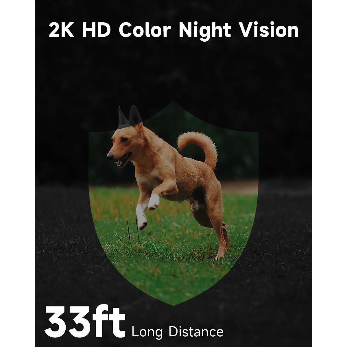 2K Security Cameras Wireless Outdoor 2Pack, Security Cameras for Home Security with 130° Wide View, Motion Detection Spotlight Siren, Color Night Vision, 2-Way Talk, Cloud/SD(up to 256GB), Work/Alexa