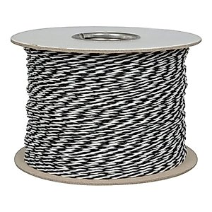 Jameco ValuePro 24 AWG Black/White Stranded Twisted Pair Hook-Up Wire 1000 Feet