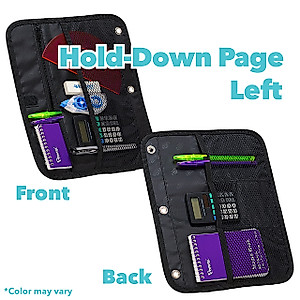 Case it Dual Monster Eye Zipper Binder, 2 Sets of Rings, Included Pencil Pouch, Purple, DUAL-101-ME-PUR