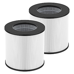 KJ150 KJ910 SY910 Replacement Filter Compatible with Druiap KJ150, Muliap & Generic KJ910, Cwxwei SY910 (AF3001) Air Purifier, H13 True HEPA Filter, 3-Stage Filtration, Not for Druiap KJ80,2 Pack