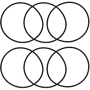 AppliaFit 6-Pack O-Ring Gasket Seals Compatible with GE HHRING - Fits Whole Home Filtration Models GXWH30C, GXWH35F, GXWH38F, GXWH38S, GXWH40L, WS03X10039, FXHSC, FXHTC