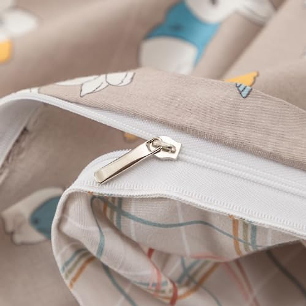 Sophni - Full Cotton 4 Pieces Bedding Sheets and Pillow Cases Sets, Modern Design, Durability, Easy to wash, Easy to use, Breathable and Comfortable (Gray1, Queen (U.S. Standard))