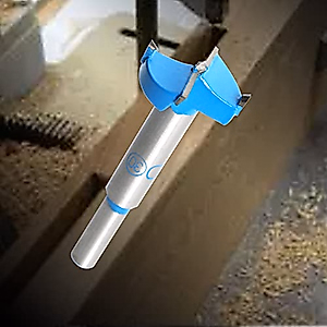 Aopin Forstner Drill Bit Professional Carbide Woodworking Hole Saw, Cutting Diameter 30mm, 1Pcs (Blue, Silver)