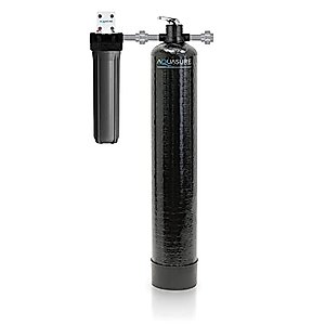 Aquasure Fortitude Pro Series High Performance Whole House 1.5 CF KDF/GAC Mix Media Water Treatment System with 20" Pleated Sediment Water Filter