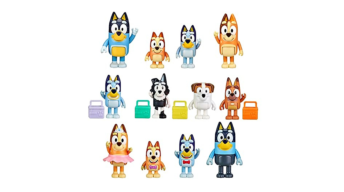 Bluey 4-Pack Action Figures - Fun Preschool Toys for Imaginative Play