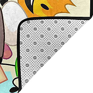 Bfdi Battle for Dream Anime Rug Soft Flannel Carpet 3D Non-Slip Area Rug Art Floor Mat Doormats Decorative Rugs for Bedroom Living Room 36"X24"