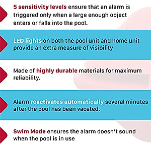 Multi BCone Smart Floating Pool Safety Alarm System + Additional Pool Unit, Compatible with Alexa and Google Assistant, Wi-Fi Connectivity, App Control from Anywhere. Powerfully Loud Alarm