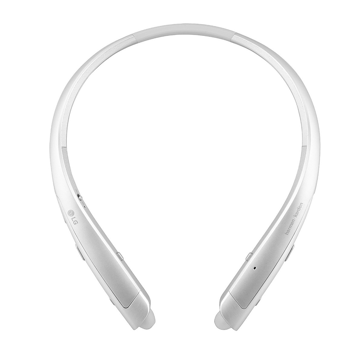 LG TONE Platinum HBS-1100 Bluetooth Wireless Stereo Headphones with Harman Kardon Sound- Silver (Renewed)