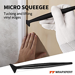 WRAPXPERT Wallpaper Smoothing Tool Kit,Wallpaper Tools for Peel and Stick Wallpaper Hanging,Vinyl Backsplash Tile,Contact Paper Vinyl Film,Window Film