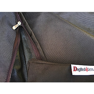 Do It Yourself DIY Pet Bed Pillow Duvet 1680 Nylon Durable Cover and Waterproof Internal case for Dog/Cat at Medium 36"X29" Seal Brown Color - Covers only