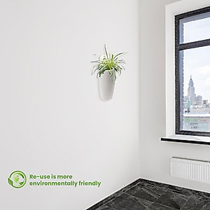 4 Pieces White Ceramic Radiator Hanging Humidifier Set，Controls Dry Air Moisture Humidity with Free Hanging S Hooks，Eco Friendly No Electricity Required, Easy to Clean (Ceramic White)