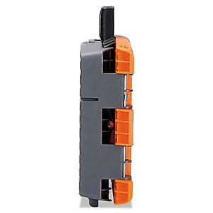 One-Step Folding Step Stool, 300 lb, 8 1/2" Working Height, Orange/Gray