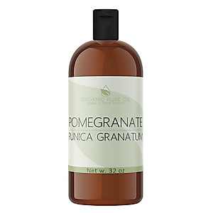 Pomegranate Seed Oil - 8 oz - Pure, Unrefined, Non GMO, Cold Pressed, Sweet Carrier Oil for Hair, Skin Nails Body Face DIY Soaps & More - Hydrate Nourish Replenish Moisturize - Packaging May Vary