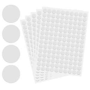Grevosea 560 Pieces Screw Hole Stickers, 4 Sheets Self Adhesive Furniture Screw Cover Stickers White Cabinet Hole Covers Stickers Waterproof PVC Screw Covers for Wall Cabinets Desk Screws(12mm)