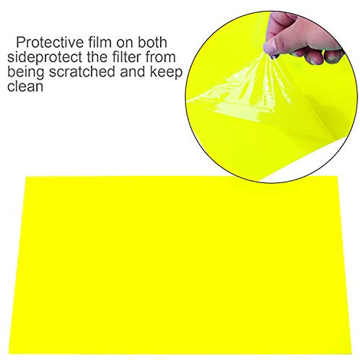 Pangda 9 Pack Yellow Gel Light Filters for Photography