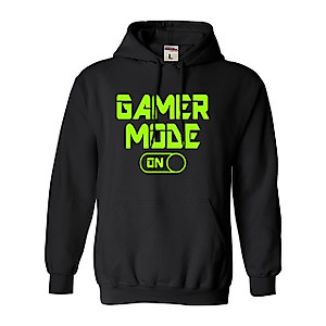 Go All Out 4X-Large Black Mens Gamer Mode On Funny Gift For Gaming Lovers Sweatshirt Hoodie
