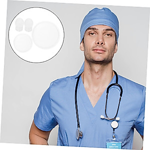 1 Set Stethoscope Diaphragm Ear Tips for Silicone Diaphragms White Ear Plugs Stethoscope Ear Tips Replacement Diaphragm for Stethoscope Earphone Suite Child