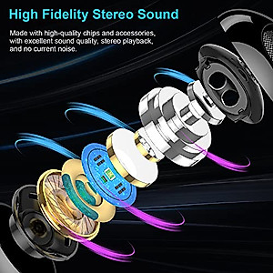 ACAGET USB C Headphones, Wired Earphones for Galaxy S21 Ultra S22 S23 Plus iPhone 15 Pro Max USB Type C Headphone with Microphone HiFi Stereo USB C Earbuds for Samsung Galaxy S20 FE A53 A54 5G Black