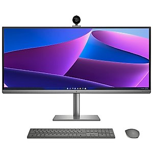 HP Envy 34 Desktop 1TB SSD 64GB RAM Win 11 Pro (Intel Core i9-12900K Processor Turbo Boost to 5.20GHz, 64 GB RAM, 1 TB SSD, 34" 5K WUHD (5120 x 2160), GeForce RTX 3060) PC Computer All-in-One