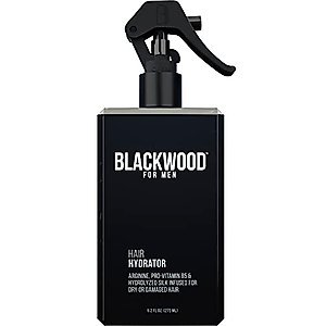 BLACKWOOD FOR MEN Hair Hydrator - Leave In Conditioner & Texturizing Spray - After Shower Deep Treatment for Shine & Repair - Natural Vegan Formula -Sulfate Free, Paraben Free, & Cruelty Free (9.2 Oz)