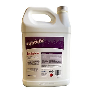 Capture Professional Steam Clean Detergent for All Machines - Home, Car, Dogs & Cats Pet Carpet Cleaner Solution - Strength Odor Eliminator, Stains Spot Remover (1 Gallon)