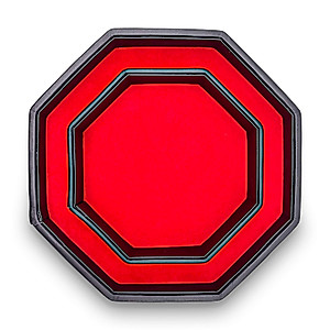 Deadlands - D&D Dice Tray of Holding by Norse Foundry, 8” Octagon Shape Dice Rolling Tray for Dice Games Like RPG and DND, Dice Box Storage, Removable Top Lid – Soft Padded Inner Lining