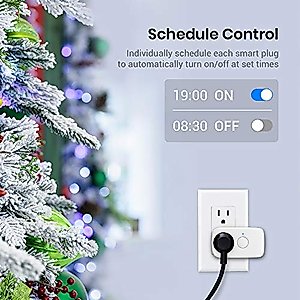 BroadLink Smart Plug, Mini Wi-Fi Timer Outlet Socket Works with Alexa/Google Home/IFTTT, No Hub Required, Remote Control Anywhere (3-Pack)